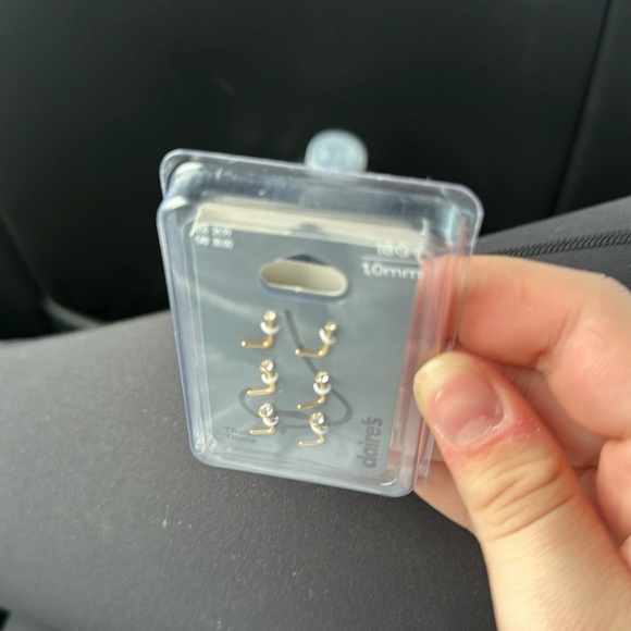 Claire's | Jewelry | Claires Nose Piercings Six Pack Mm 18 G Titanium ...